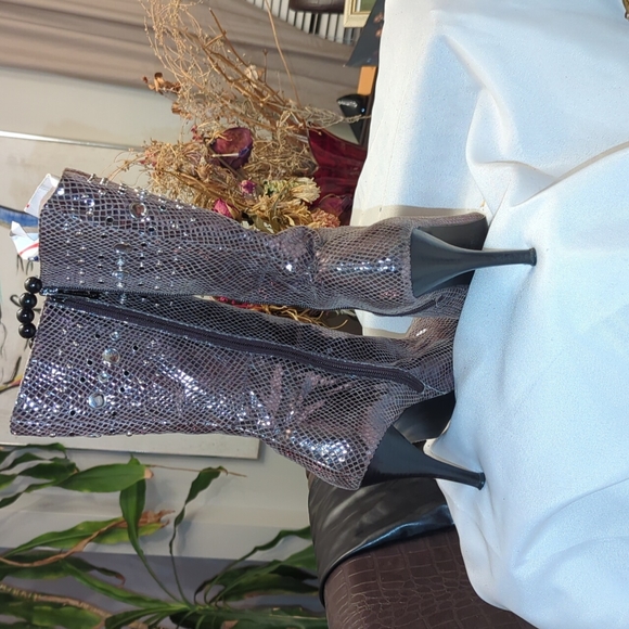 Colin Stuart | Shoes | Super Sexy Colin Stuart Boots In A Glittery ...